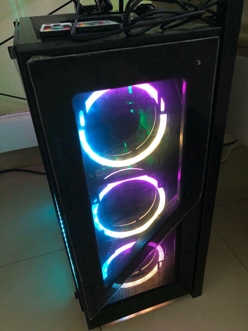 Tecware Orbis spectrum rgb ring 120mm fan x4 , control hub, remote ...