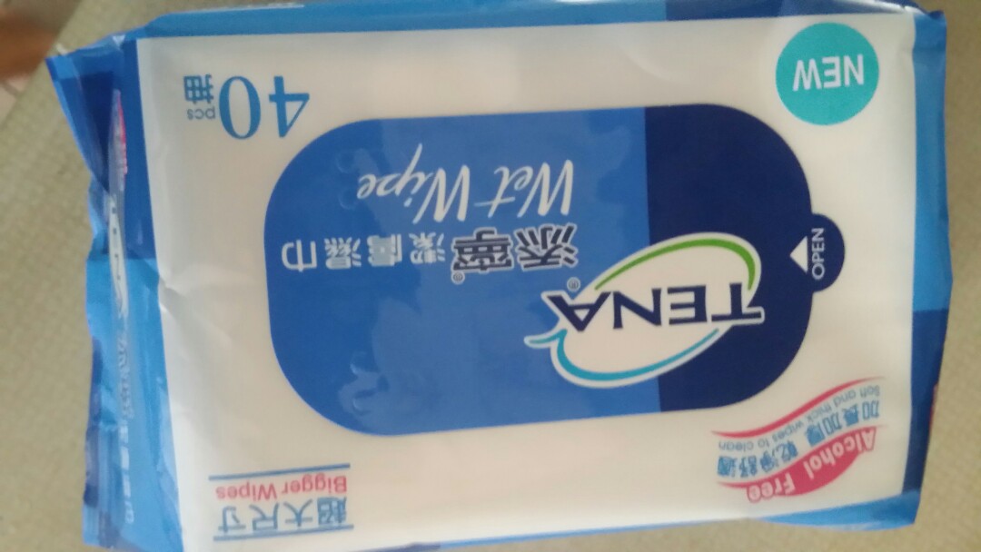 Tena wet tissue, Furniture & Home Living, Bedding & Towels on Carousell