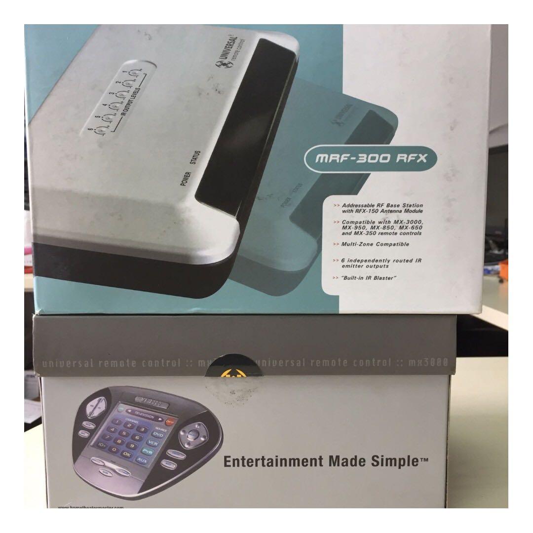 Universal remote control MX3000 and MRF300 RF base station, 電腦＆科技, 電腦周邊 ...