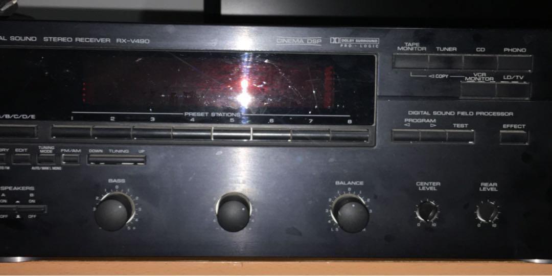 Yamaha RX-V490 Stereo receiver, Audio, Soundbars, Speakers & Amplifiers ...