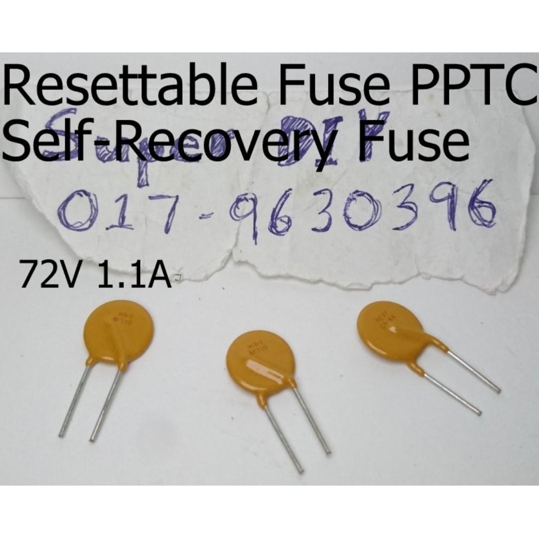 72V 1.1A PPTC resettable fuse Self-Recovery Fuses auto recovery, TV ...