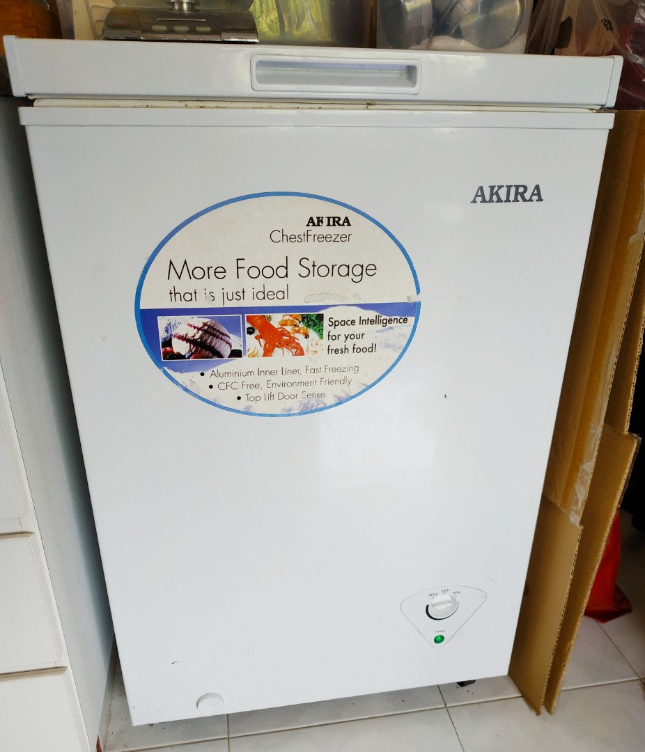 Akira 155L Chest Freezer, TV & Home Appliances, Kitchen Appliances ...