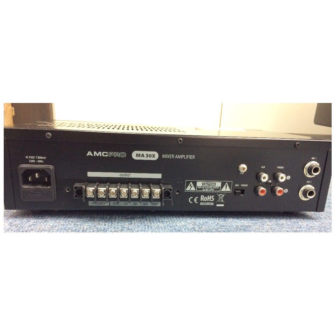 AMcPRO MA30 mixer amplifier 擴音機, 音響器材, 可攜式音響設備 - Carousell