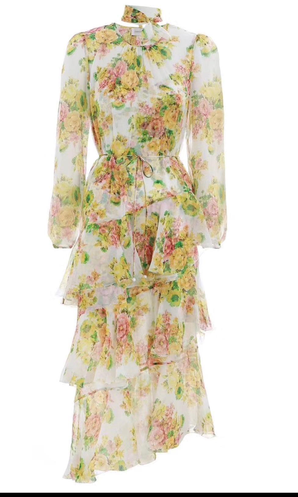BNWT Authentic Current Season ZIMMERMANN Dress with scarf, Women's ...