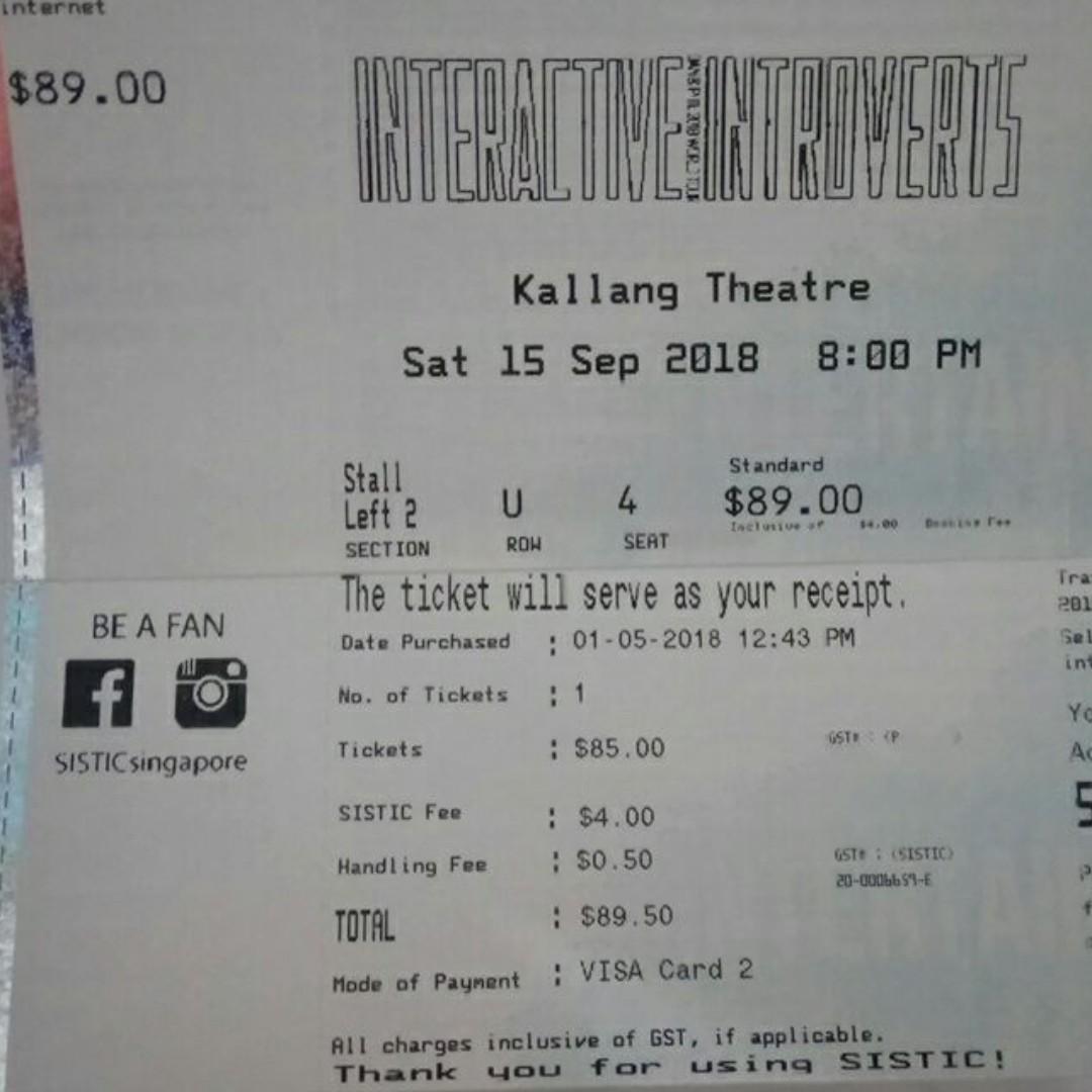 Dan and Phil 2018 World Tour - Interactive Introverts Ticket, Hobbies ...