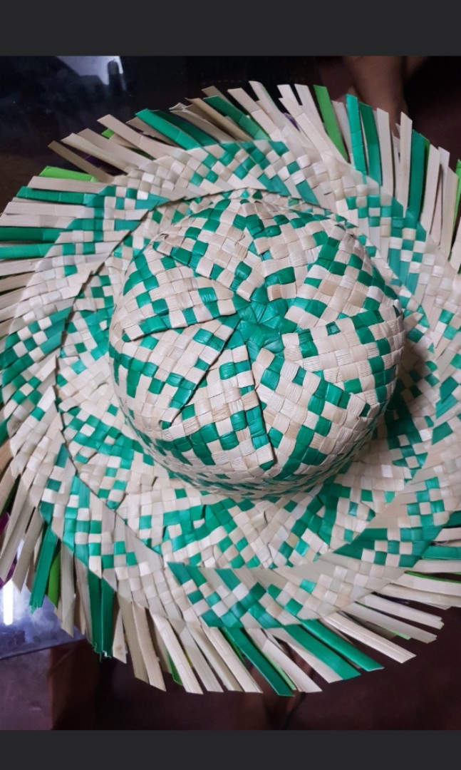 handmade nipa straw hat linggo ng wika, Hobbies & Toys, Stationary ...