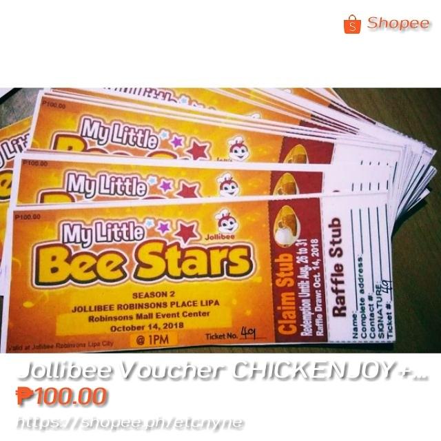 Jollibee CHICKENJOY RICE RAFFLE, Tickets & Vouchers, Store Credits on ...