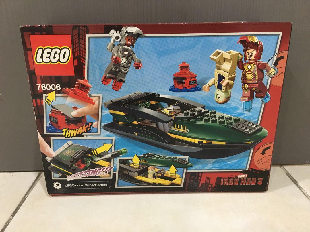 Lego 76006 Marvel Super Hero - Iron Man Extremis Sea Port Battle, Toys ...