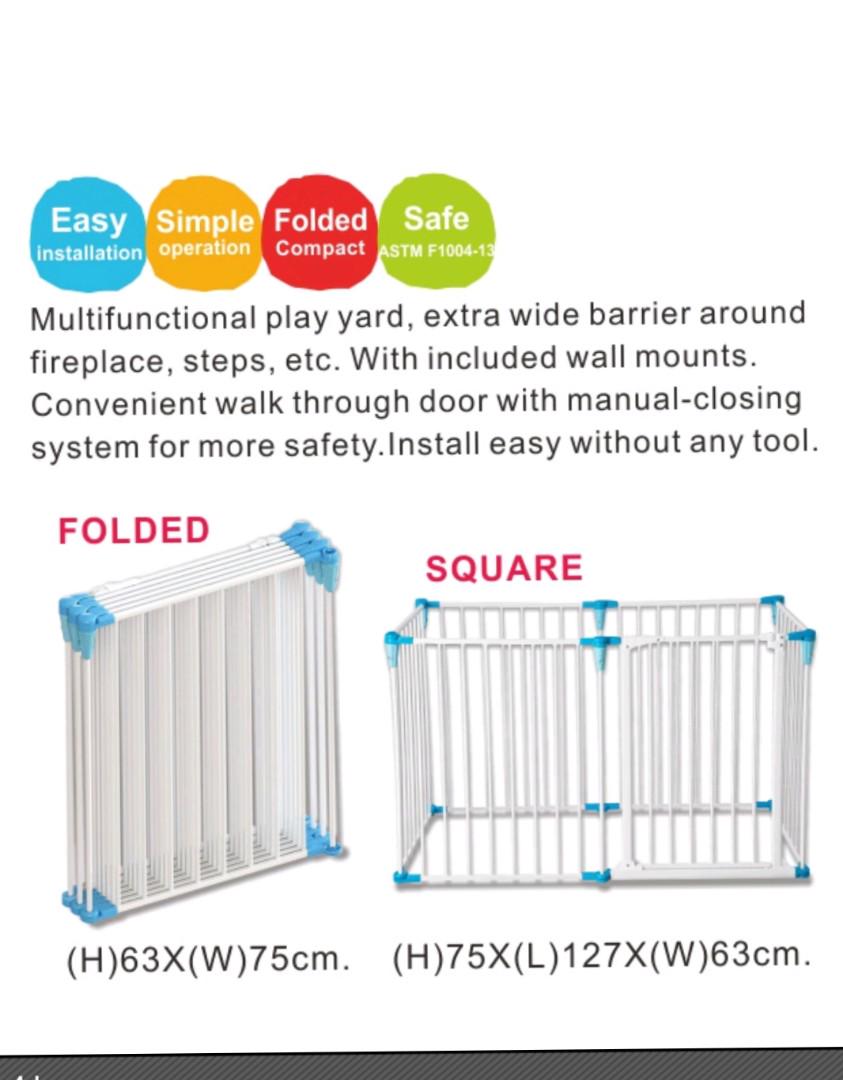 Metal playpen, Babies & Kids, Baby Nursery & Kids Furniture, Cots ...