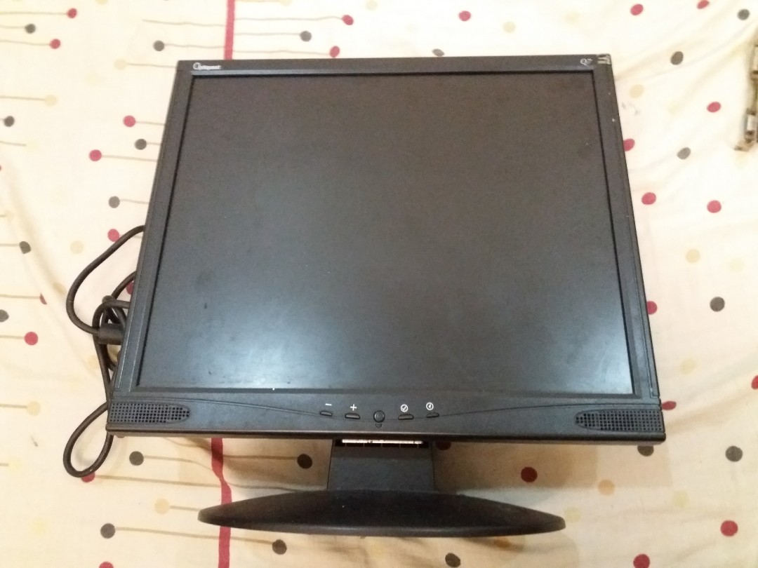 Monitor 16.5 inch Box type With Speaker Builtin VGA cord Murang Mura na ...