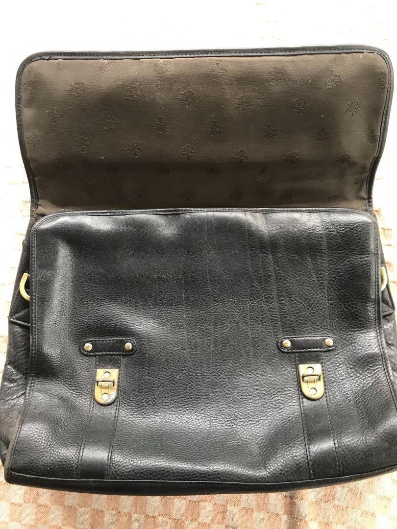 Mulberry Leather laptop bag, Luxury, Bags & Wallets on Carousell