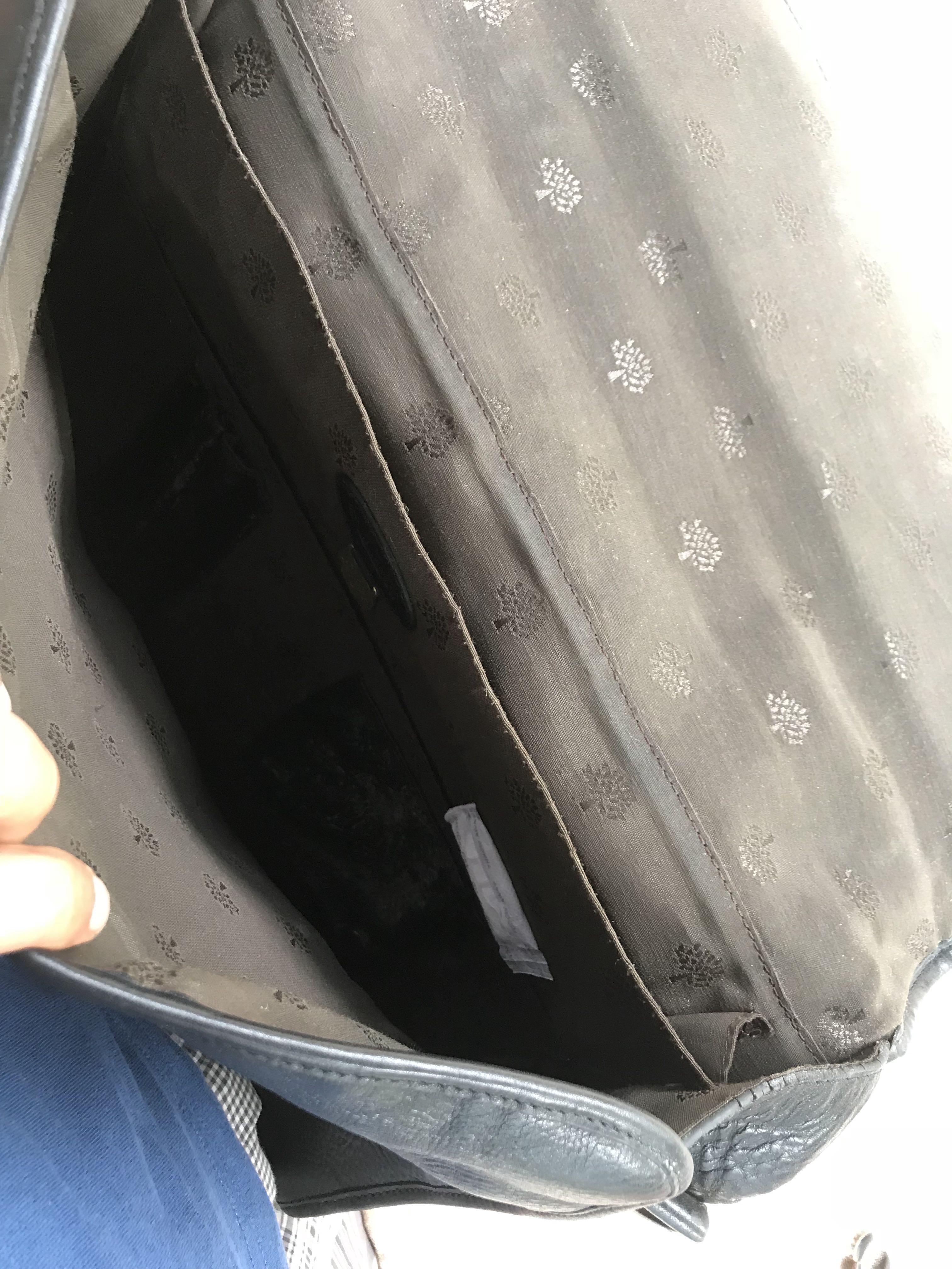 Mulberry Leather laptop bag, Luxury, Bags & Wallets on Carousell