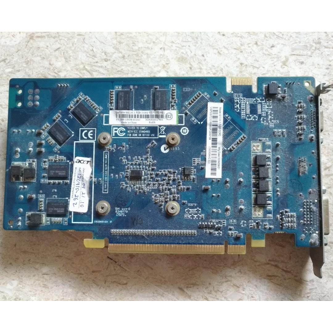 NVIDIA GeForce GT230 1.5GB DDR2 V/DVI/HDMI Graphics Card for Desktop ...
