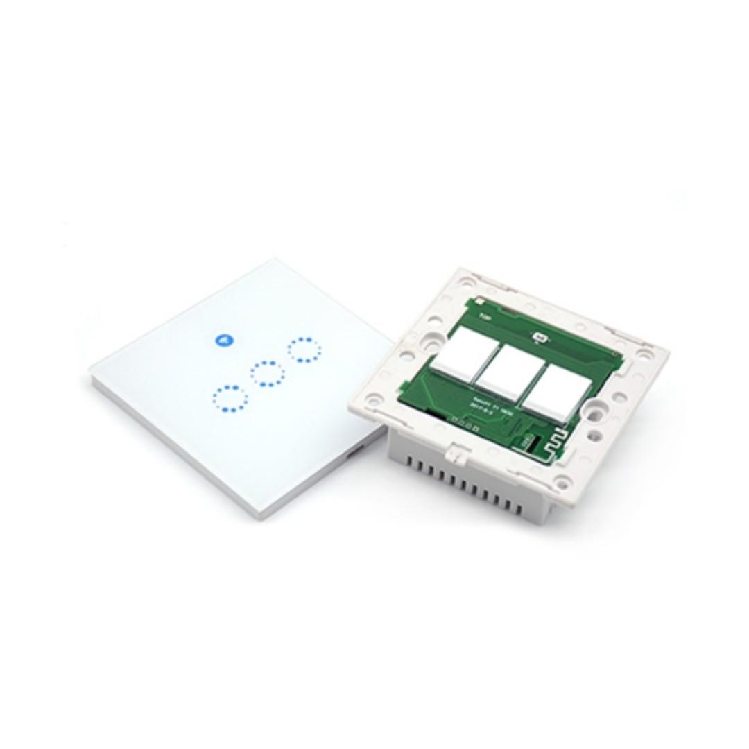 SONOFF T1 3 Button WiFi & 433mhz RF Wall Smart Touch Switch, Mobile ...