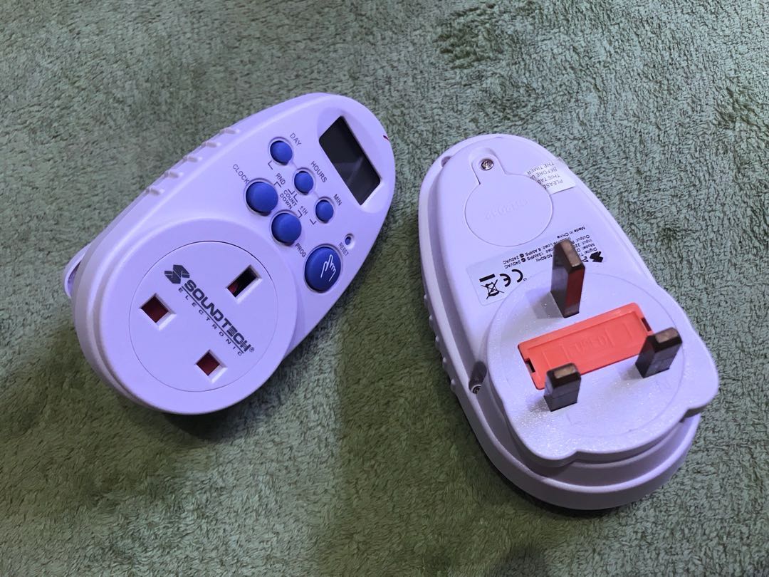 Soundtech digital timer power plug, TV & Home Appliances, Electrical ...