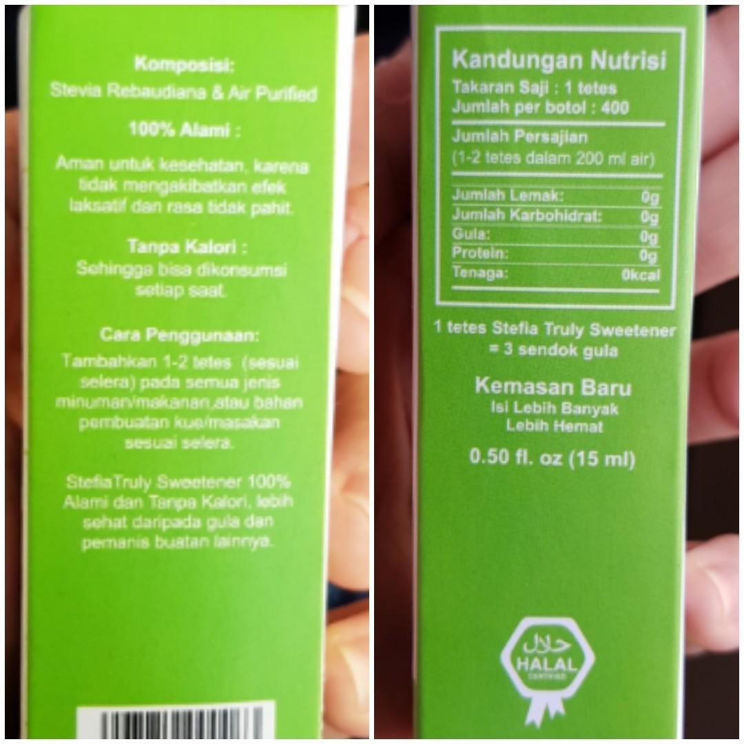Stevia sweetener - Stefia (Pure & Halal), Food & Drinks, Packaged ...