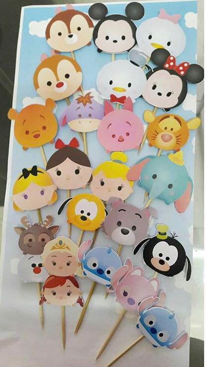 Tsum Tsum Cake Topper, Hobbies & Toys, Stationery & Craft, Occasions ...