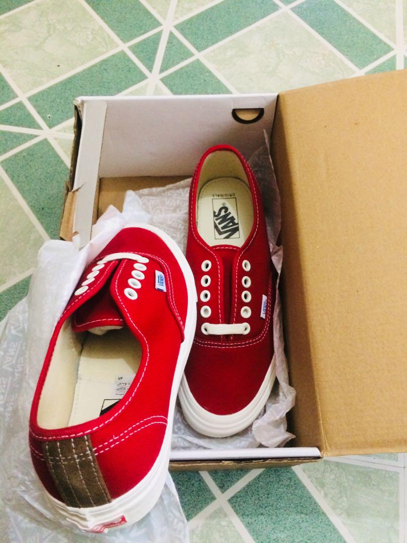 Vans vault red chili, Men's Fashion, Footwear, Dress Shoes on Carousell