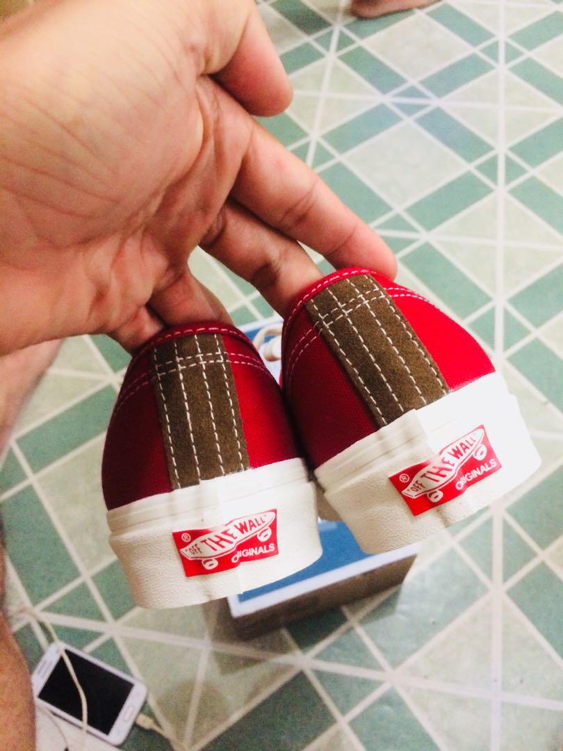 Vans vault red chili, Men's Fashion, Footwear, Dress Shoes on Carousell