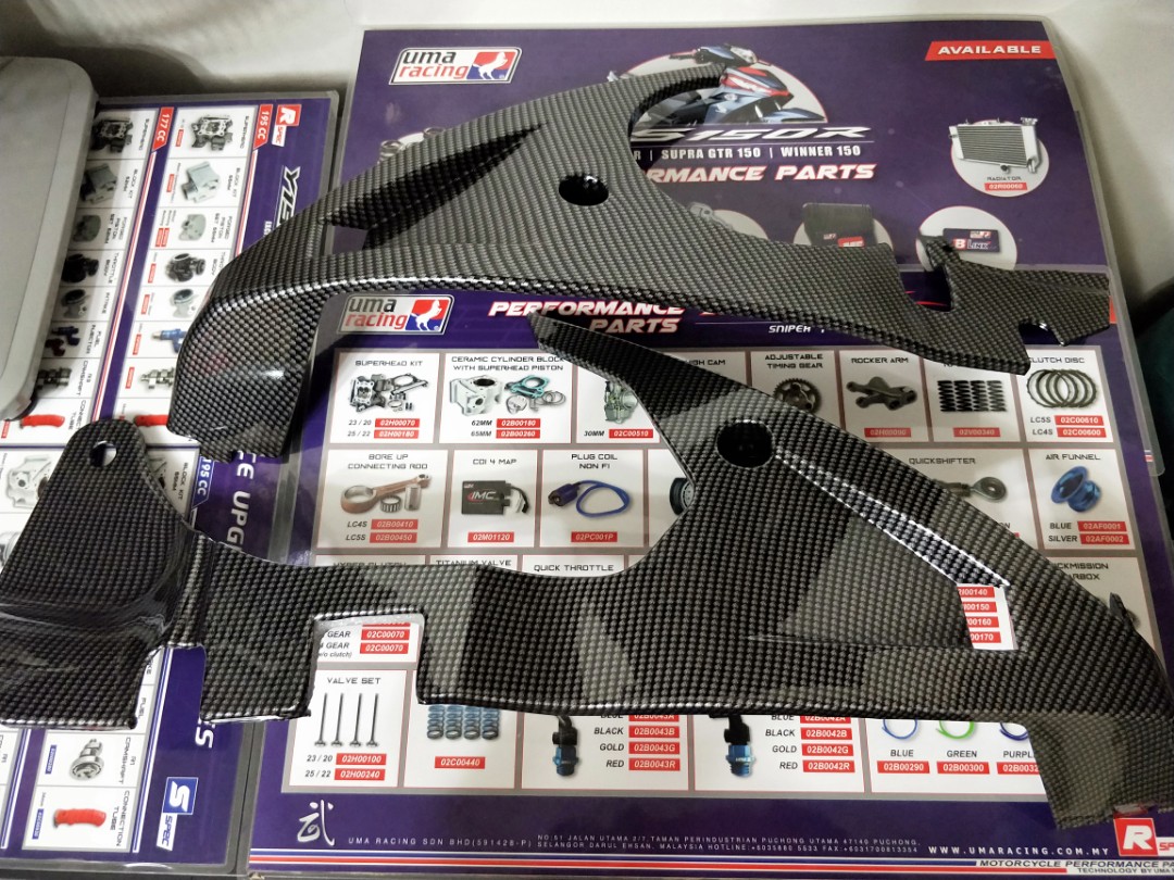 Yamaha Sniper Belly Pan Carbon Racing Boy Yamaha Spark Lc 135 Nova Koso ...