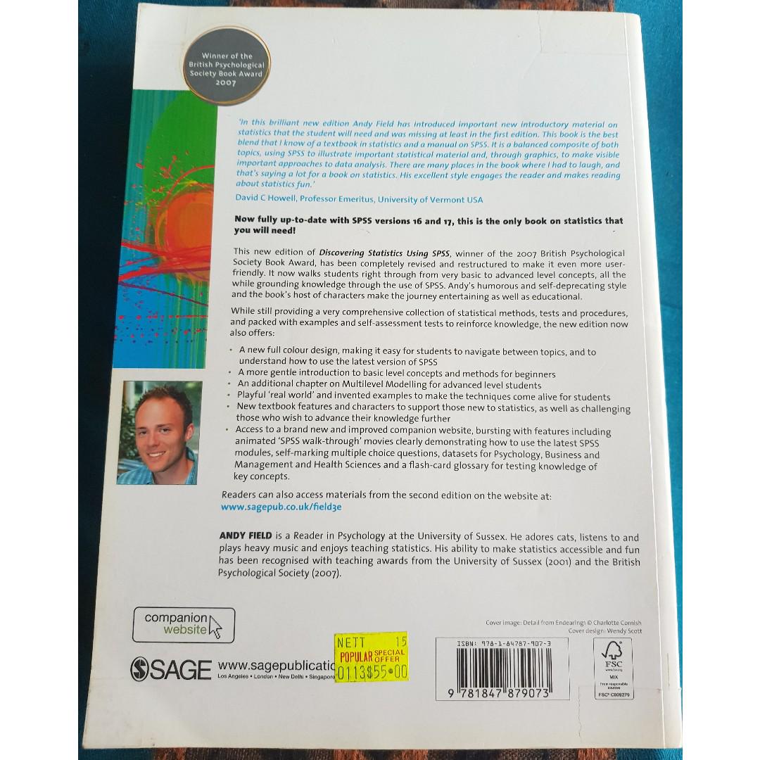 Discovering Statistics Using SPSS 3rd Edition, Hobbies & Toys, Books ...