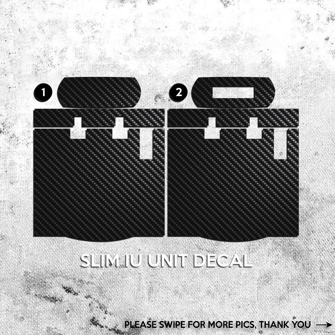 Dry Carbon Fiber Slim IU Unit decal, Motorcycles, Motorcycle ...