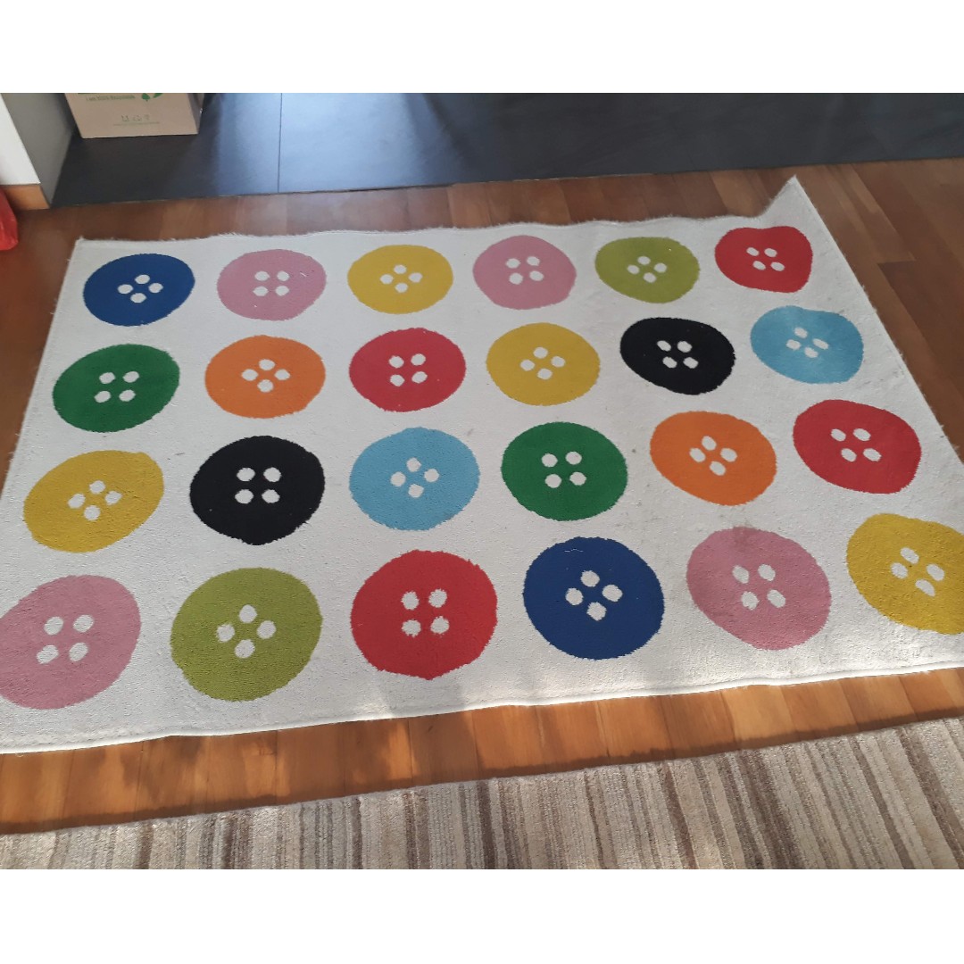 ikea button rug carpet, Furniture & Home Living, Home Decor, Carpets ...
