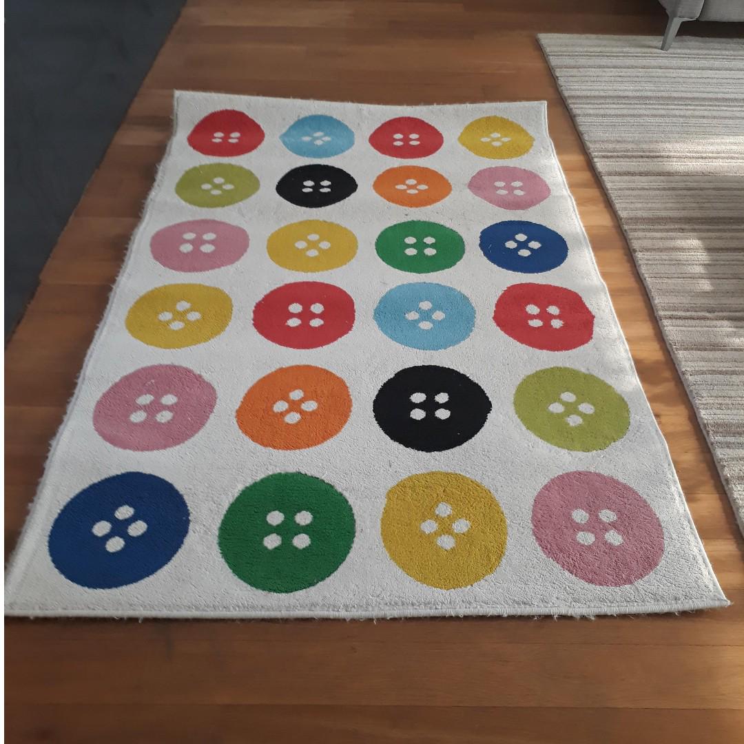 ikea button rug carpet, Furniture & Home Living, Home Decor, Carpets ...