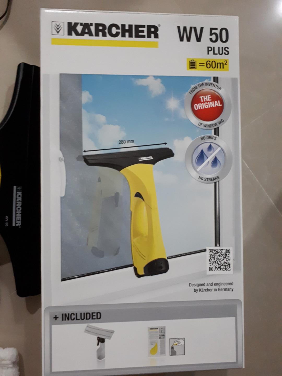 Karcher WV 50 plus window vacuum cleaner, TV & Home Appliances, Vacuum ...