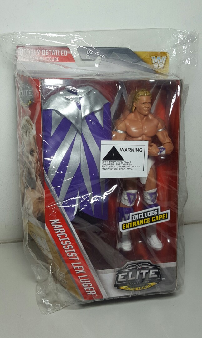 Lex Luger Narcissist attire WWE Elite Flashback Collection series wrestling action figure Mattel ...