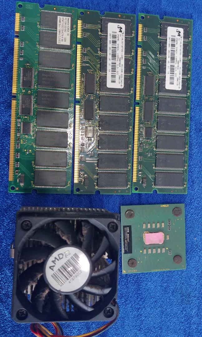 PC 133 ram 256mb with AMD athlon cpu, Computers & Tech, Parts ...