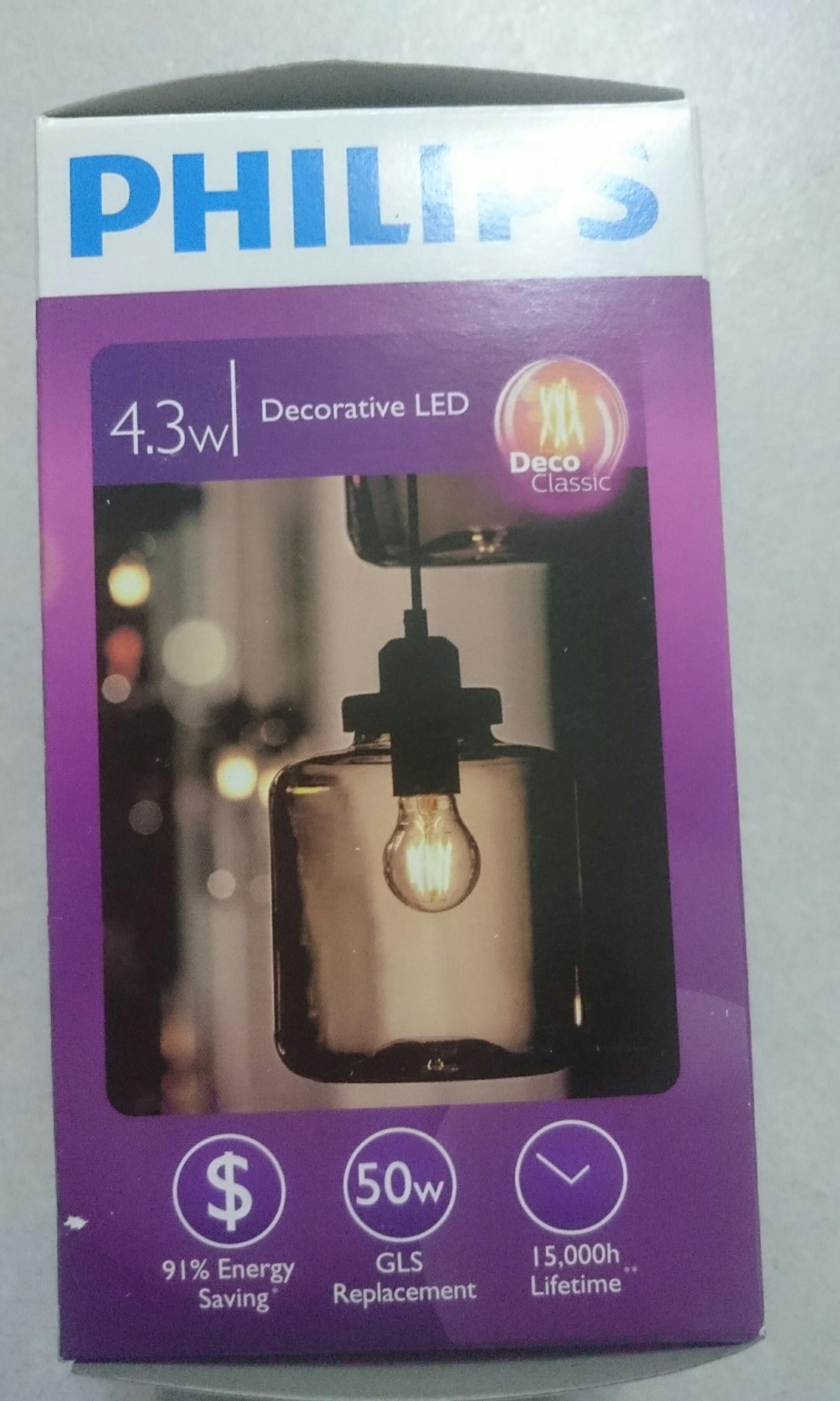Philips LED bulb classic design, Everything Else on Carousell