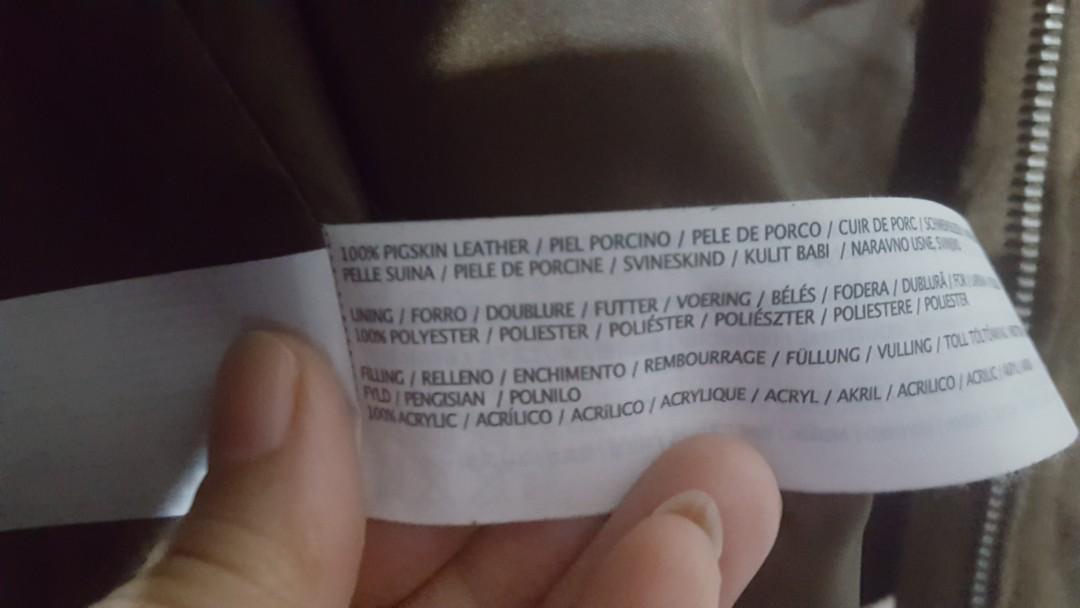 Pig skin leather jacket, Women's Fashion, Coats, Jackets and Outerwear ...