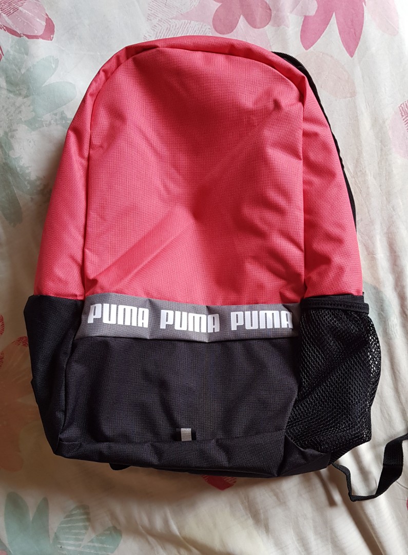Pink Puma backpack, Women's Fashion, Bags & Wallets, Backpacks on Carousell