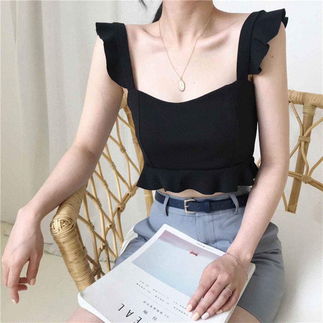 Rococo Top (Black, S/M), Women's Fashion, Tops, Sleeveless on Carousell