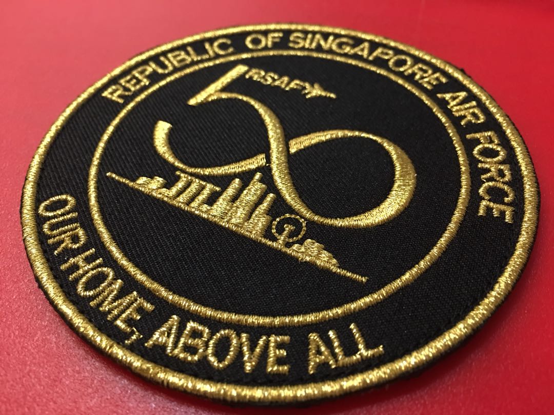 RSAF 50 Embroidery Velcro Patch, Hobbies & Toys, Stationery & Craft ...