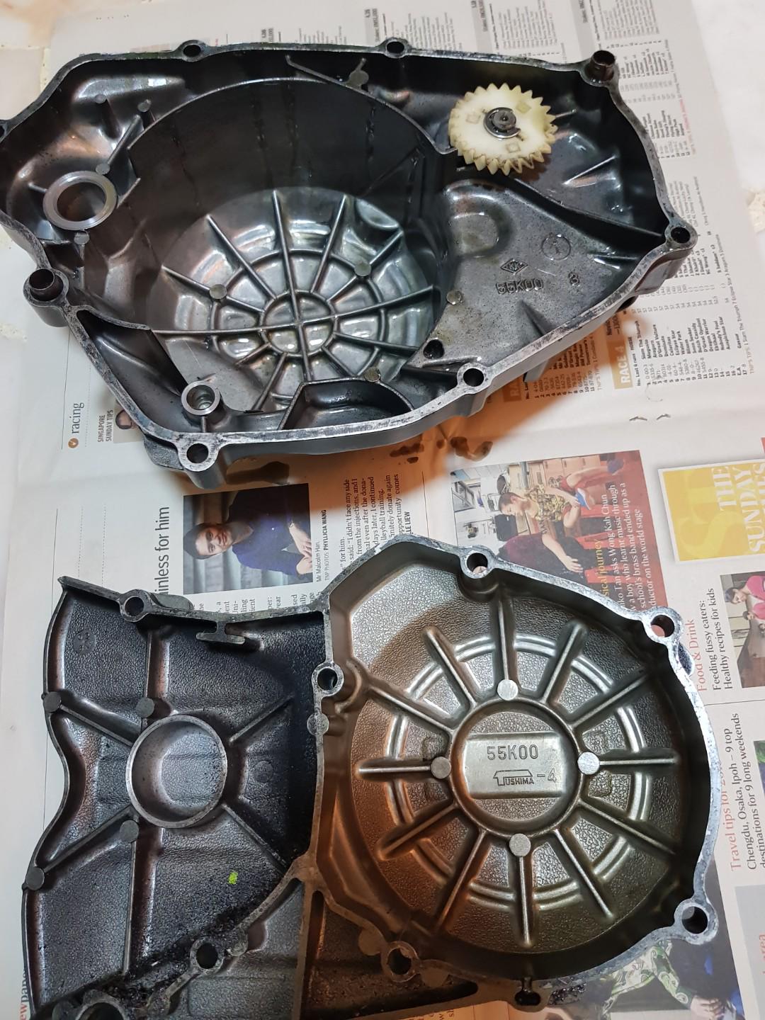 RXZ Engine Casing, Motorcycles, Motorcycle Accessories on Carousell