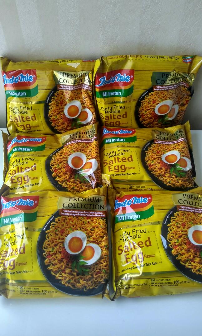 Salted Egg Indomie (set of 6 packs) - exp April 2019, Food & Drinks ...