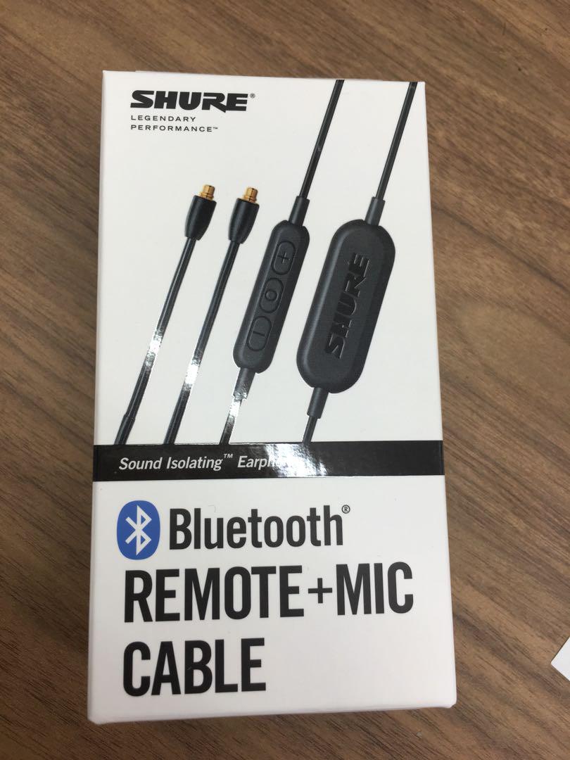 Shure Bluetooth Remote+Mic Cable (RMCE-BT1), Audio, Portable Audio ...