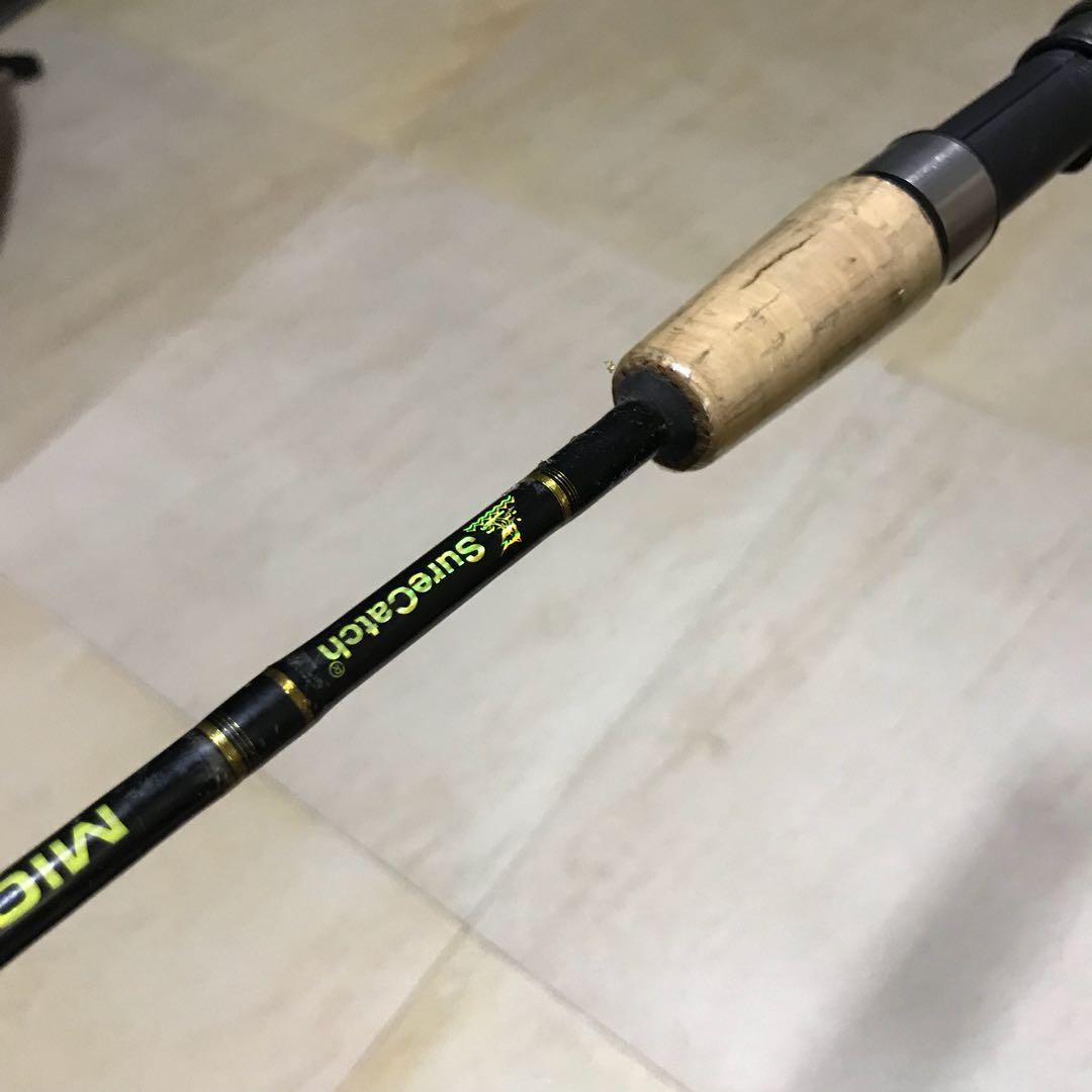 Surecatch microlight carbon spinning rod , Sports Equipment, Fishing on ...