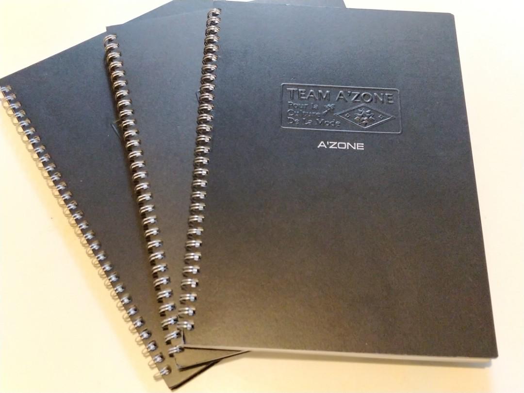 Team Azone Ring Notebook A4 (3 Notebooks), Hobbies & Toys, Stationery ...