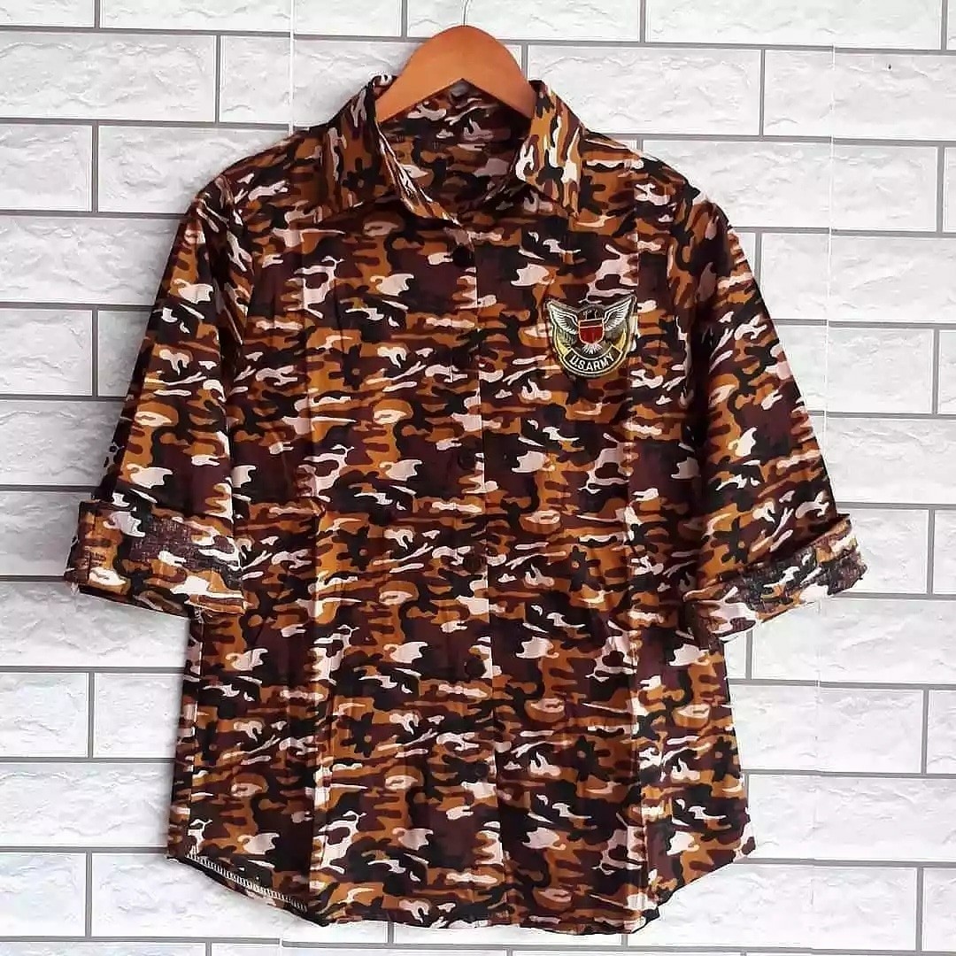 US army kemeja, Olshop Fashion, Olshop Wanita di Carousell