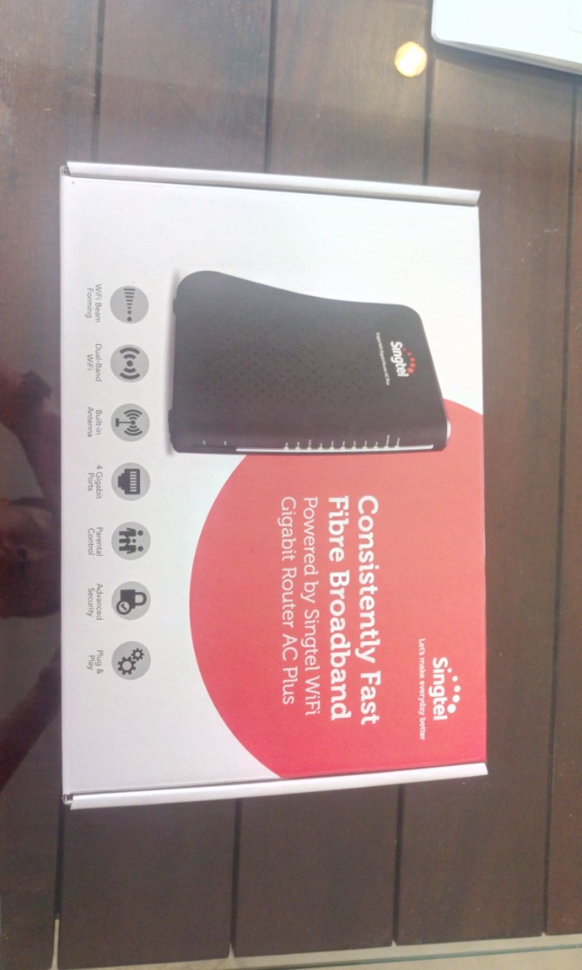 Wifi Gigabit Router From Singtel Computers Tech Parts Accessories Networking On Carousell