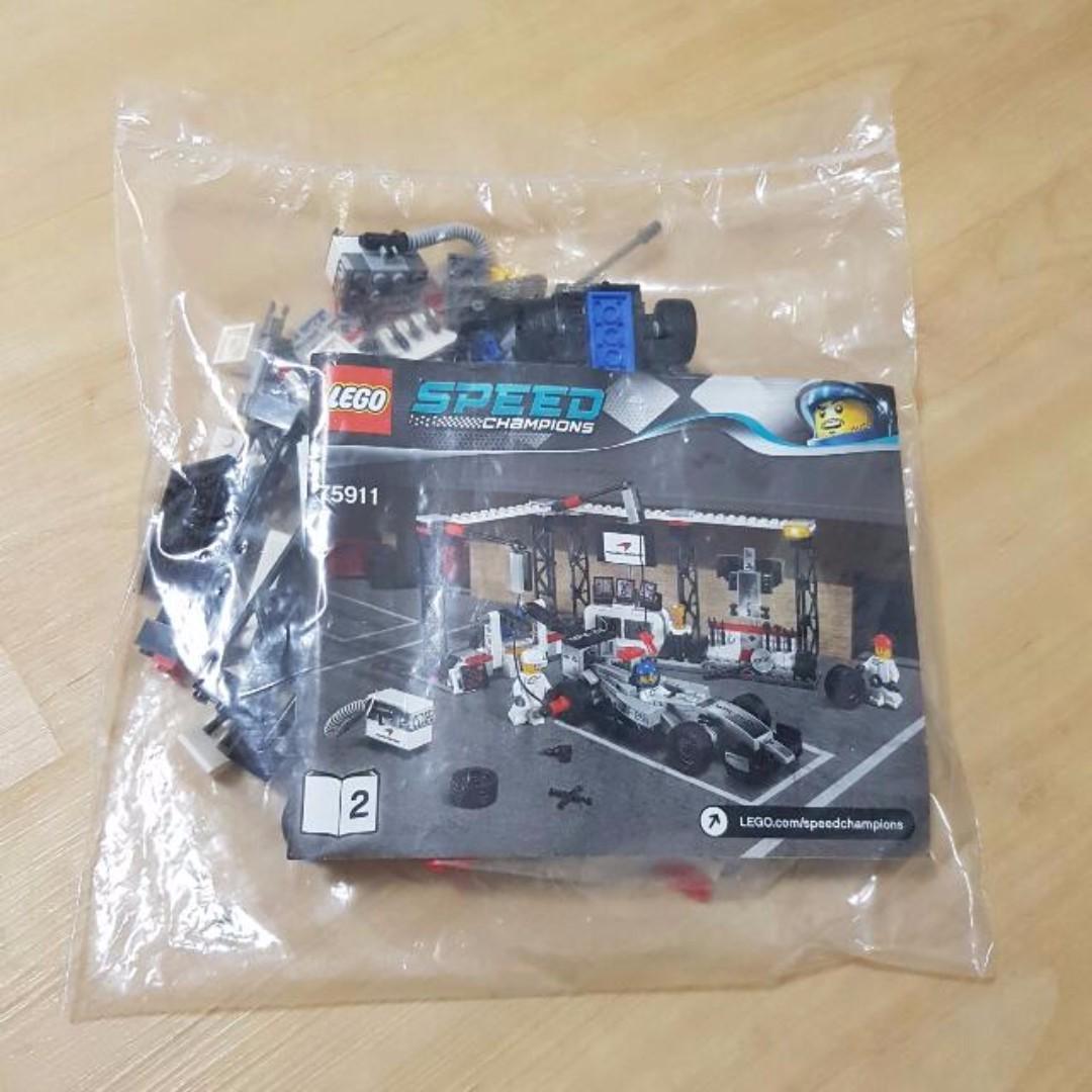 75911 LEGO Speed Champions McLaren Mercedes Pit Stop (Authentic), Toys ...