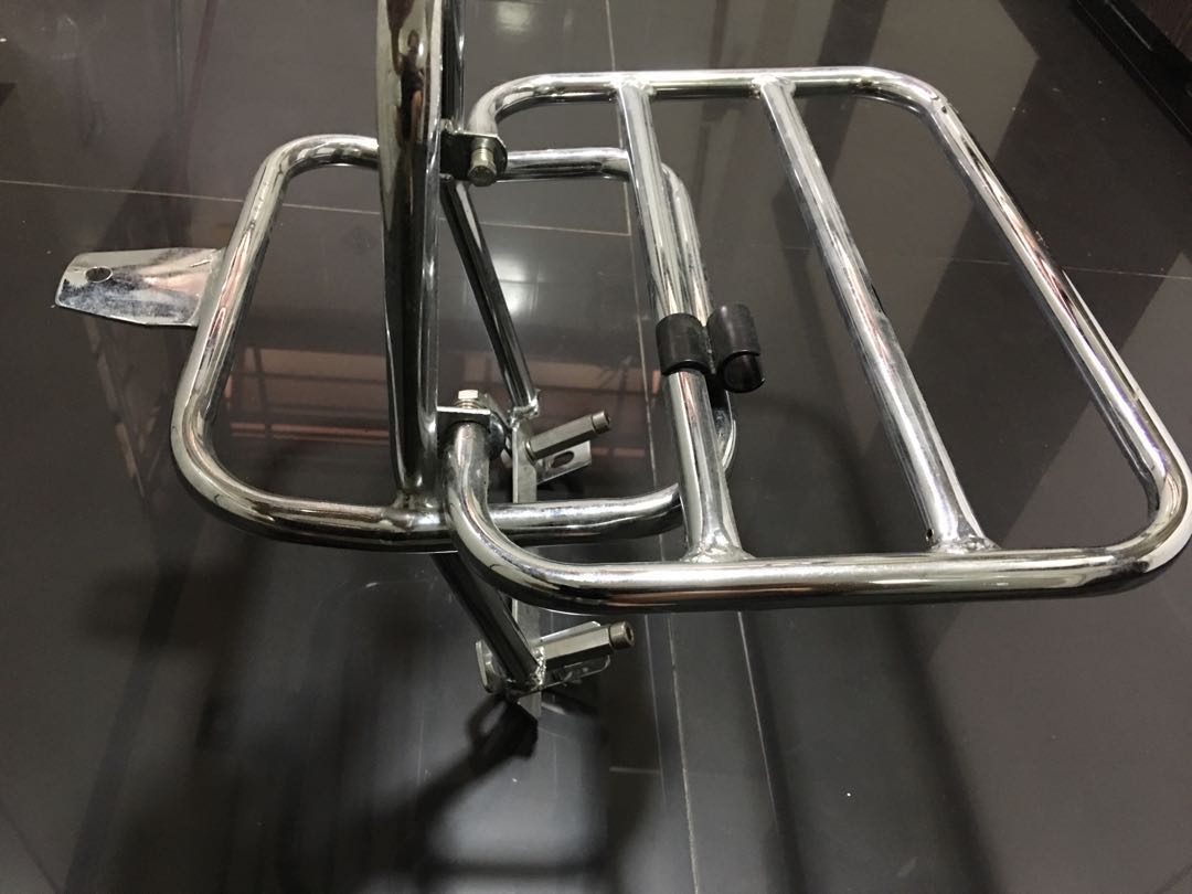 Chrome Rear Rack for Vespa, Motorcycles, Motorcycle Accessories on ...