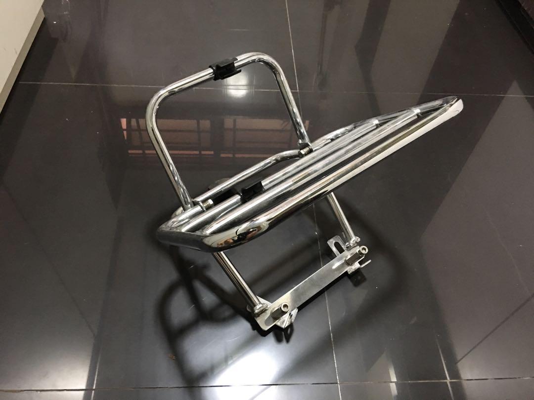 Chrome Rear Rack for Vespa, Motorcycles, Motorcycle Accessories on ...