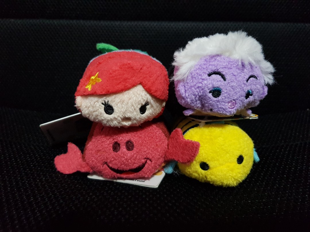 Disney Tsum Tsum Little Mermaid Sebastian Flounder Ursula, Hobbies ...