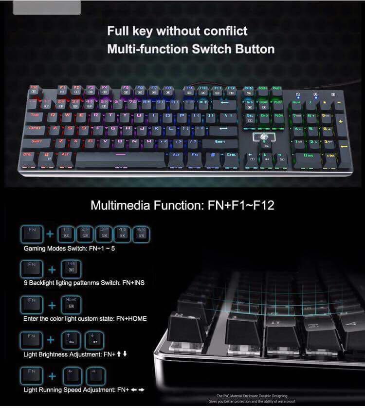 E element Z 88RGB Mechanical keyboard, Computers & Tech, Parts ...