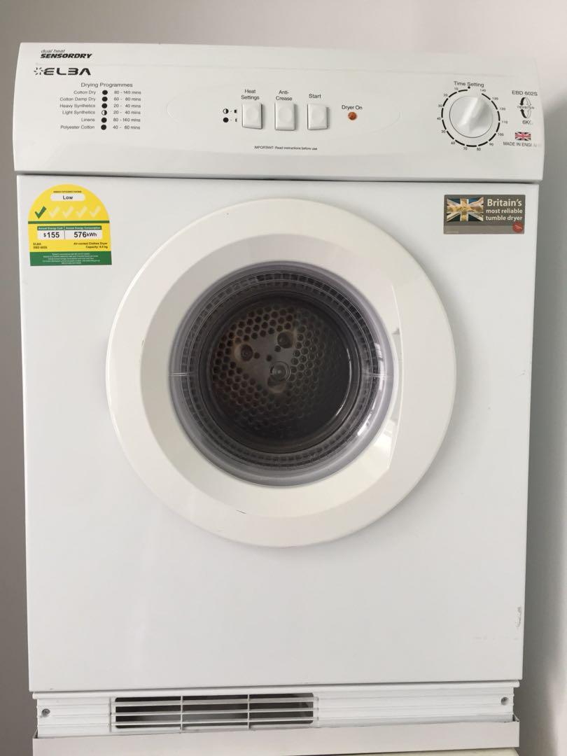 ELBA Clothes Dryer, TV & Home Appliances, Washing Machines and Dryers ...