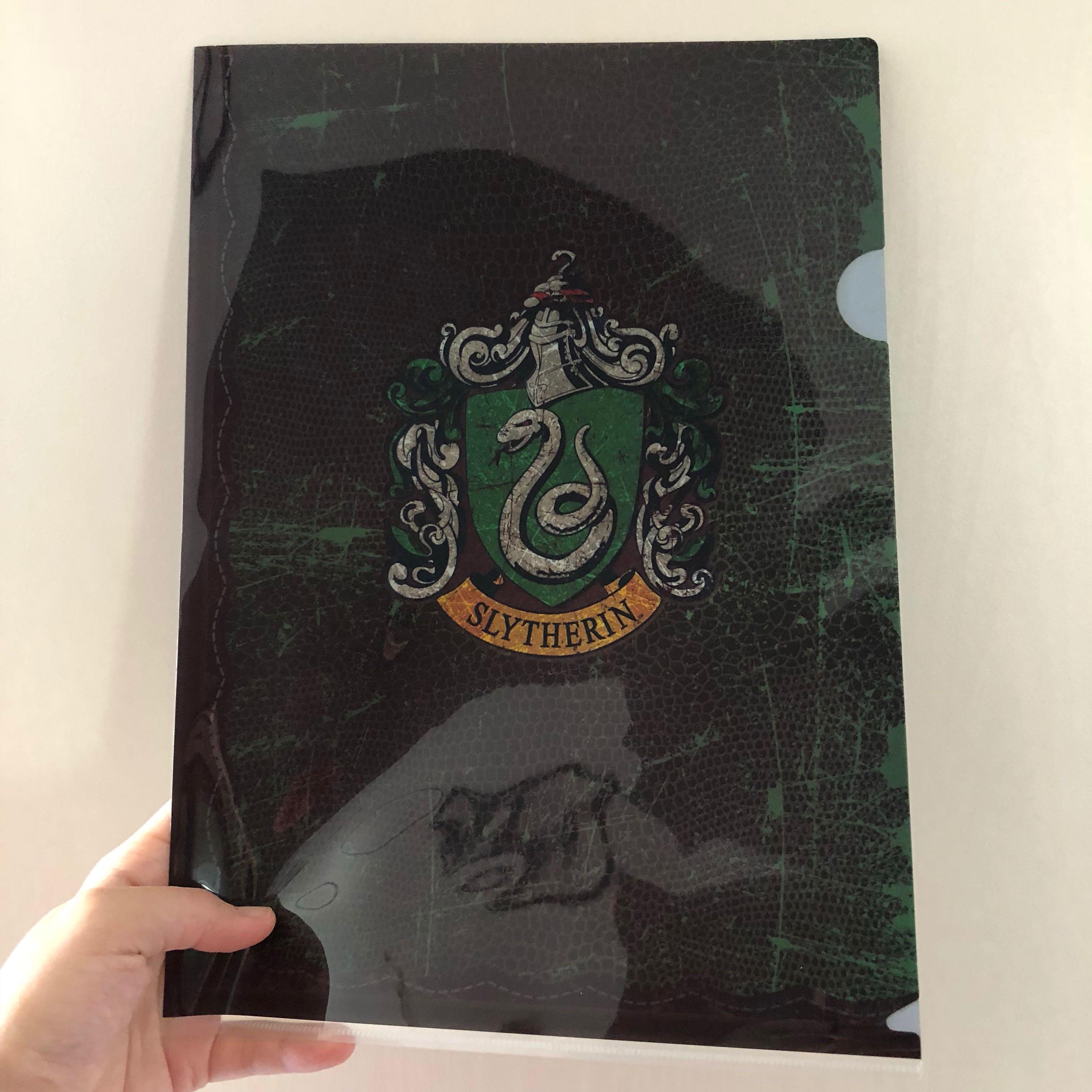 Harry Potter Slytherin folder and Slytherin notepad, Hobbies & Toys ...